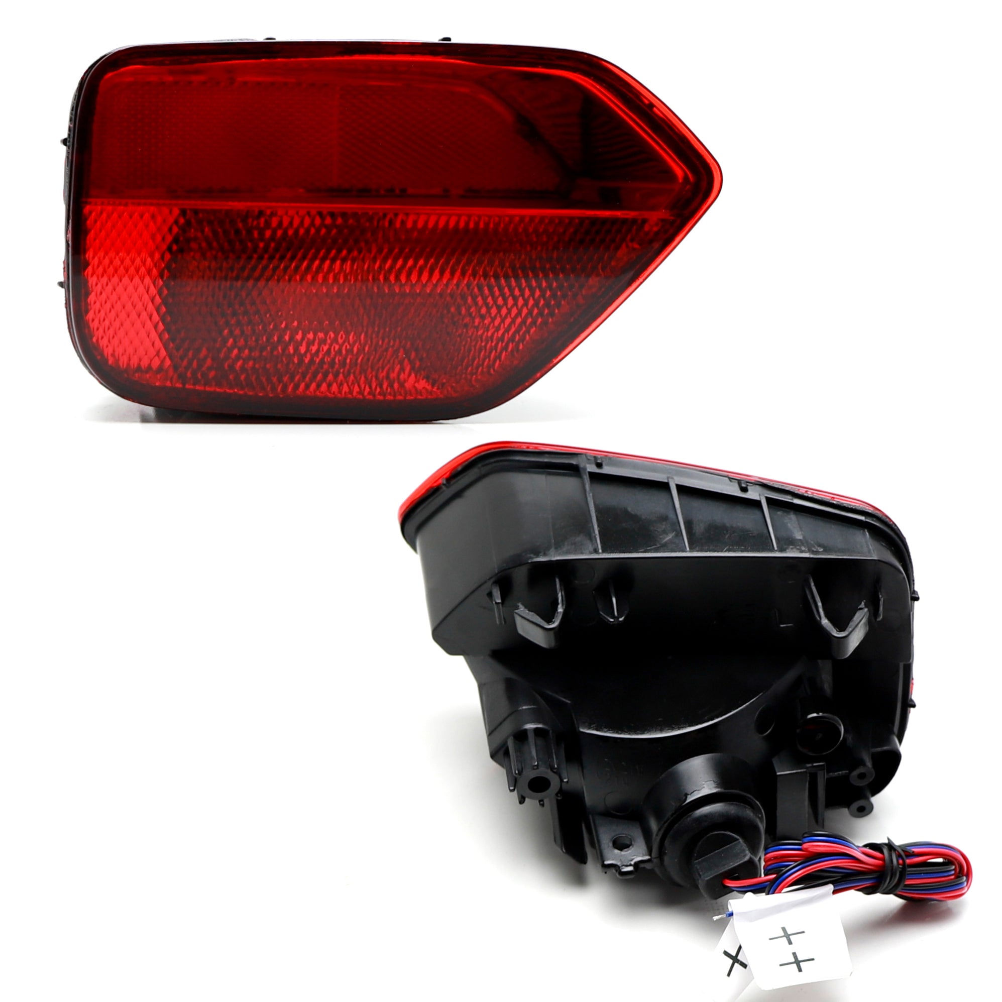 JDM Dual LED Rear Bumper Reflector Rear Fog Light Kit For Subaru 18-22 ...