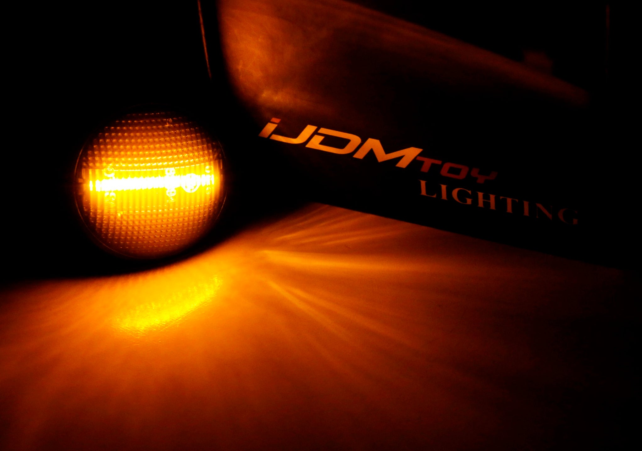 Clear Amber Sequential Blink LED Front Side Marker Light For Range Rov ...