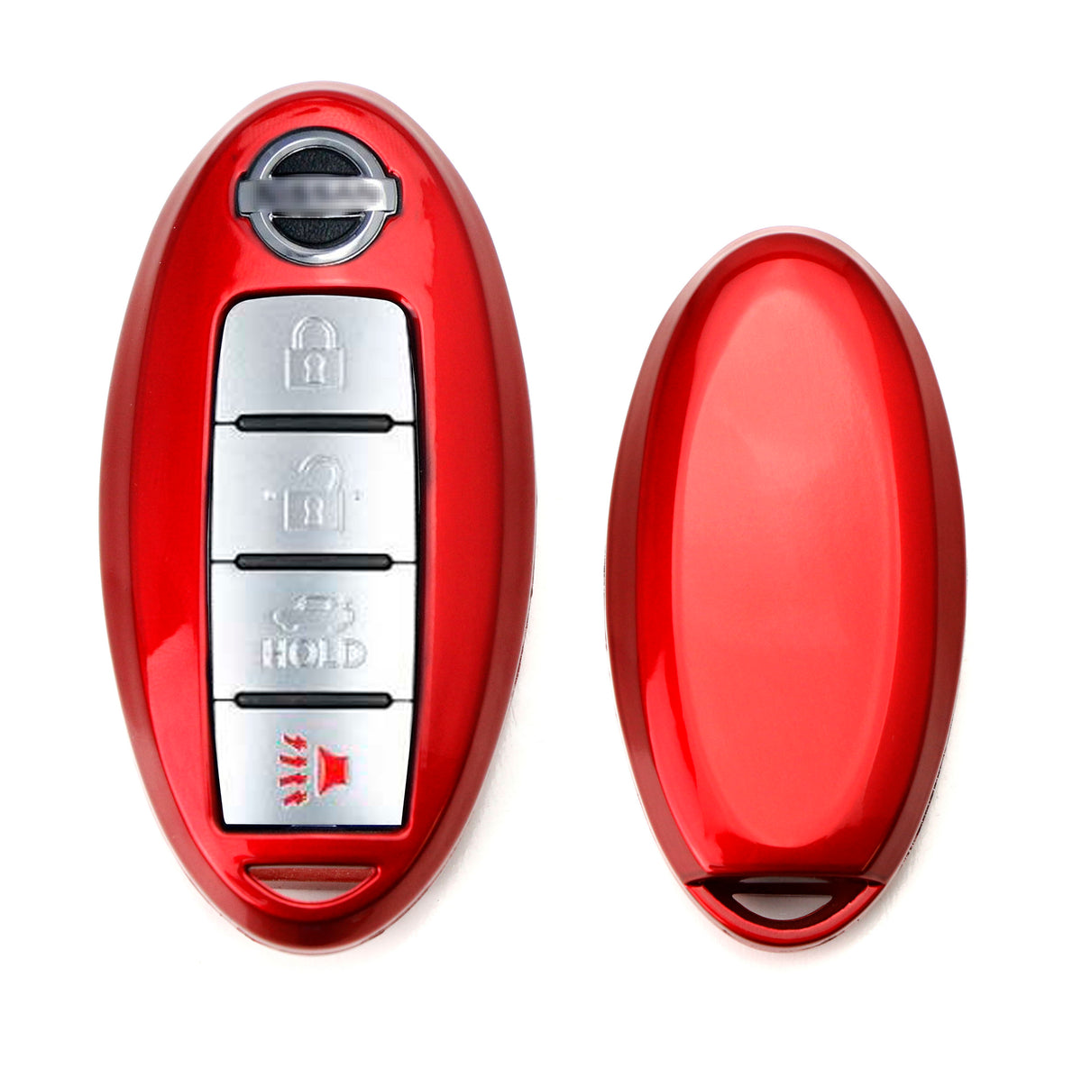Exact Fit Gloss Red Smart Key Fob Shell For Nissan Armada Rogue GT-R M ...