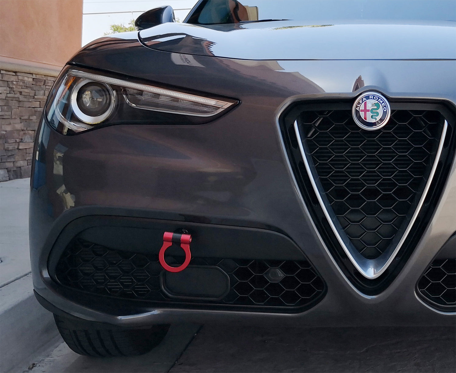 Track Racing Style Tow Hook Ring For 2017-up Alfa Romeo Giulia 952 & S ...