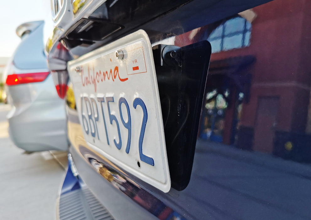 License Plate Camera Blocker Chrome License Plate Holder Light Bar ...