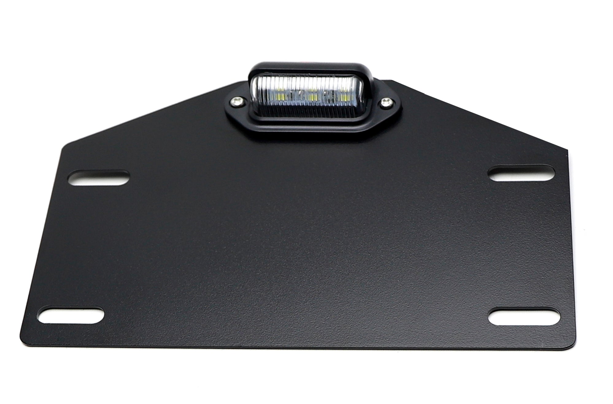 Steel Heavy Duty License Plate Holder + White LED Illumination Light F ...