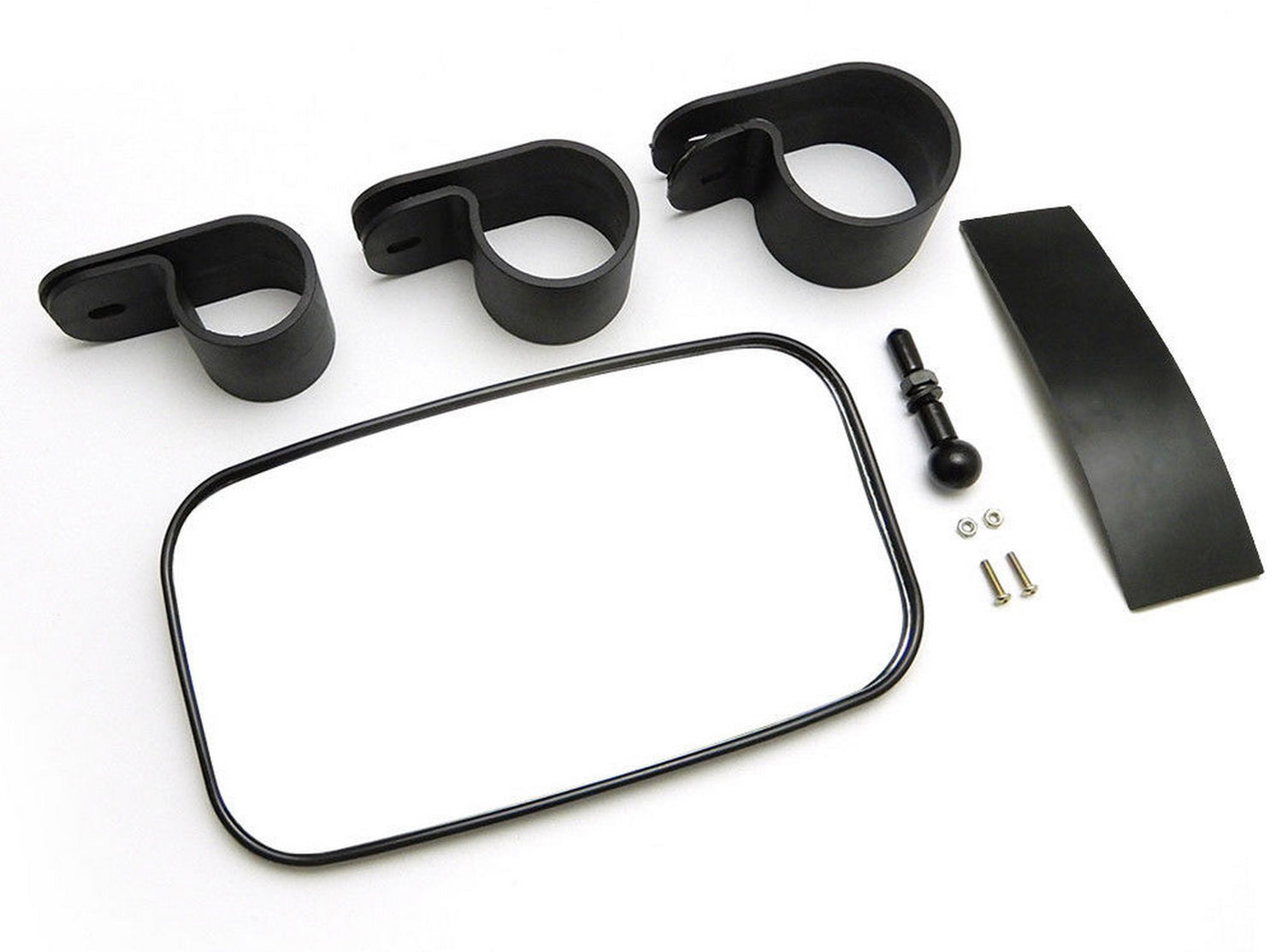 Universal 1-2" Round Roll Bar Clamp Mount Convex Inside Center Rearvie ...