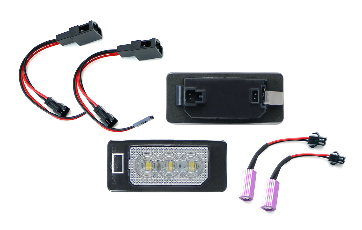 OEM-Replace CANbus LED License Plate Light Assy For Audi A3 A4 A5 A6 A ...