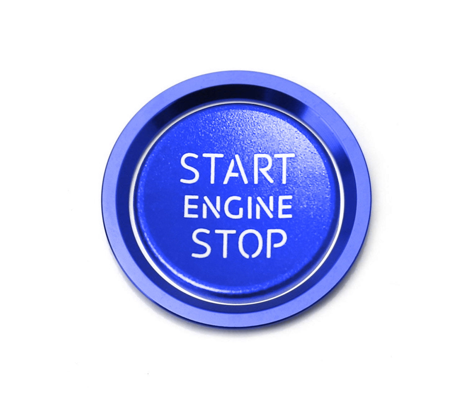 S-Line RS Style Blue Keyless Engine Push Start Button w/ Ring For Audi ...