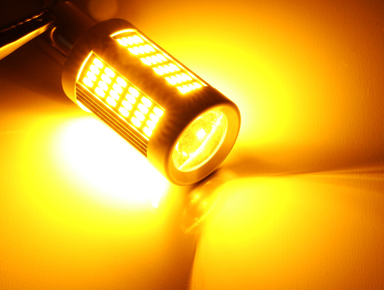 No Hyper Flash 25W Amber 1156 CANbus LED Bulbs For Front/Rear Turn Sig ...