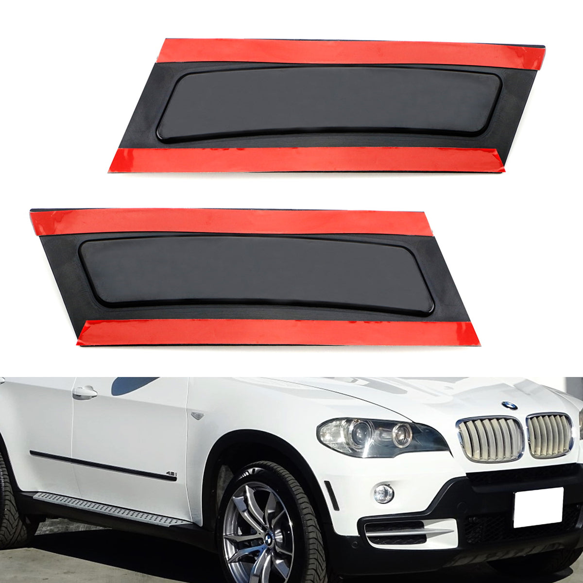Euro Black Smoked Lens Front Bumper Side Markers For 2007-10 BMW E70 X5 ...
