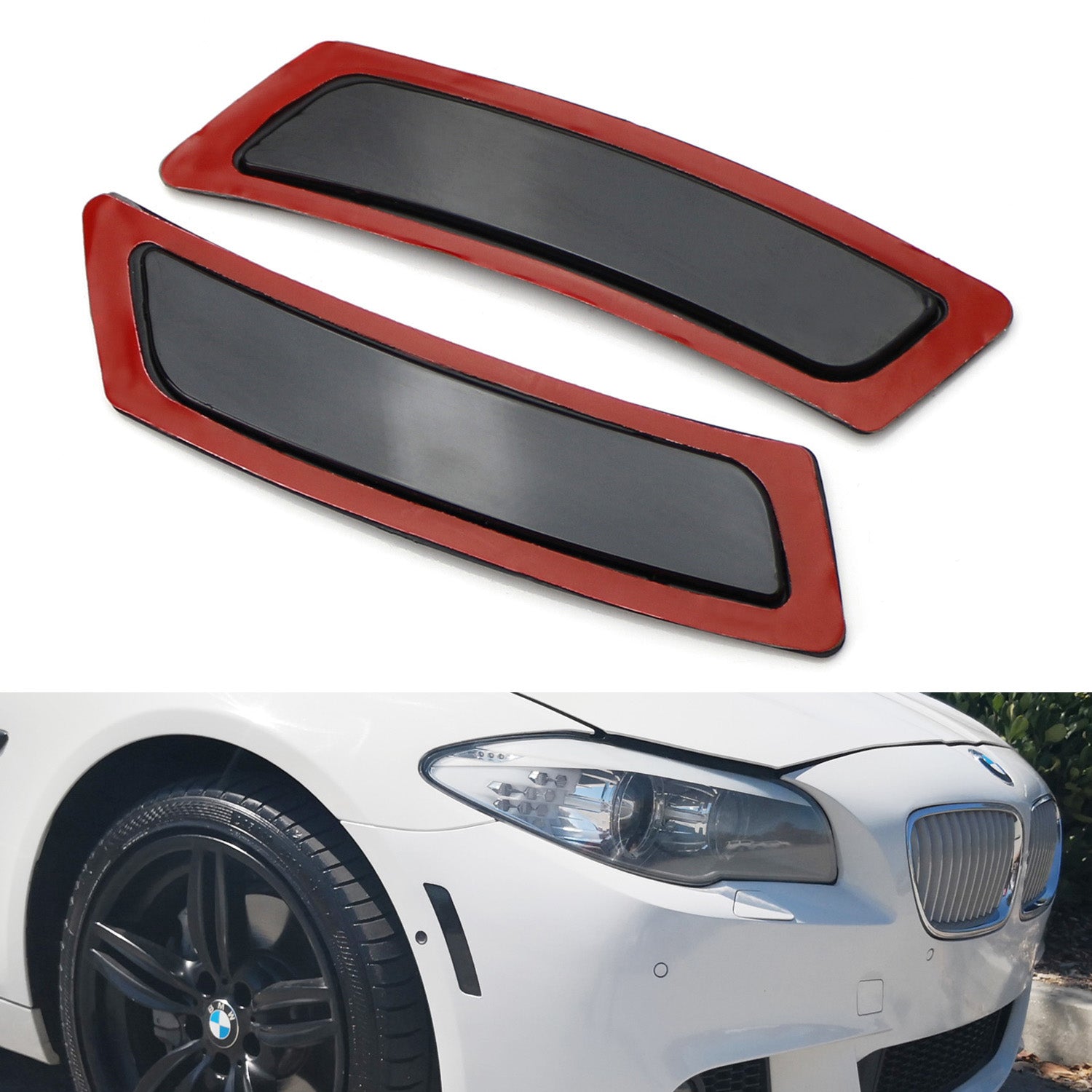 Smoked Lens Front Bumper Wheel Arch Side Markers For 11-16 BMW F10/F11 ...