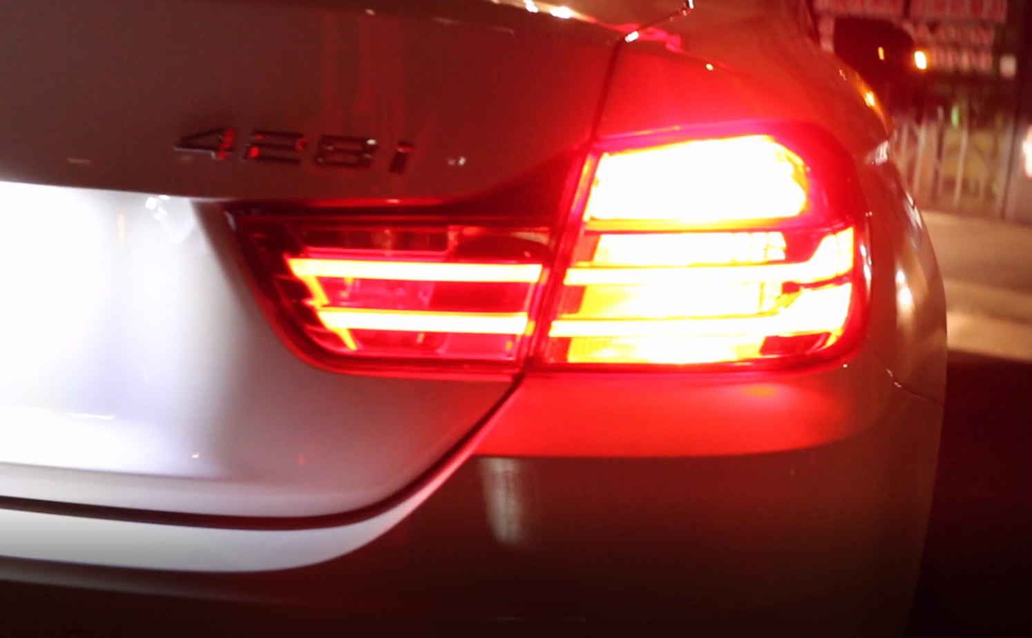 Red H21W/7506 LED Bulb Combo For BMW F32 F82 4 Series Turn Signal Brake ...