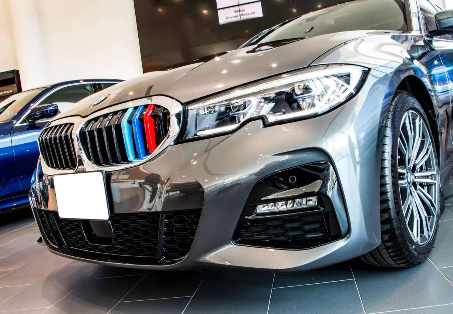 ///M-Color Grille Insert Trims For 19-22 BMW G20 3 Series w/ 8-Beam Ki ...