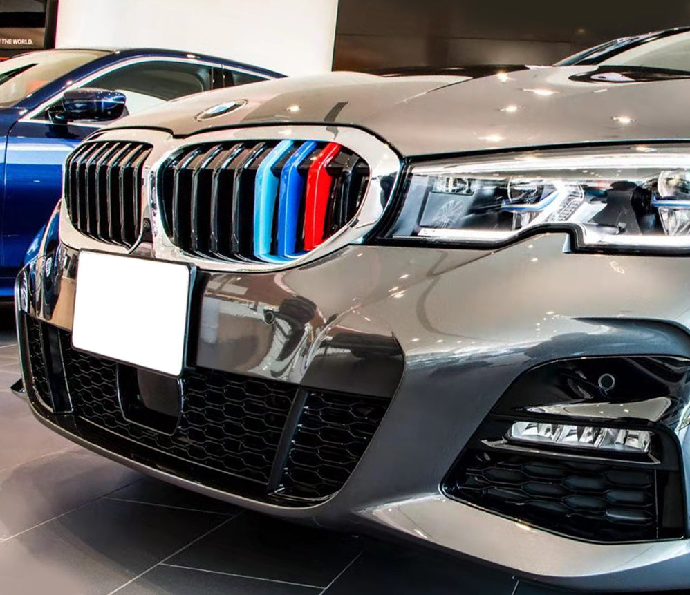 ///M-Color Grille Insert Trims For 19-22 BMW G20 3 Series w/ 8-Beam Ki ...
