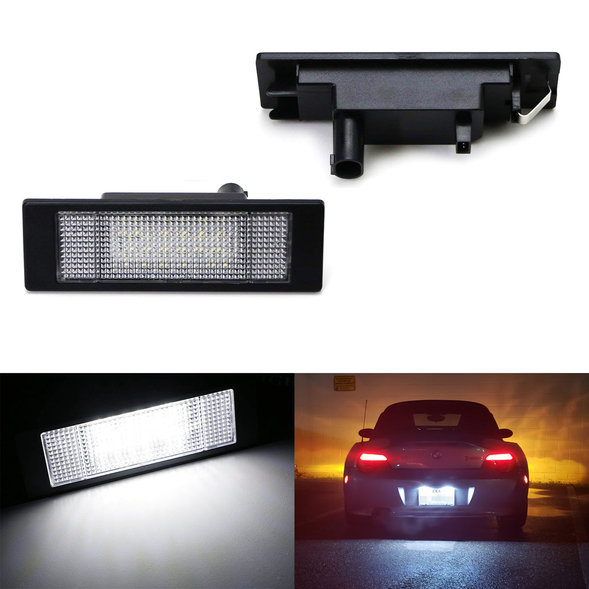 Xenon White Error Free LED License Plate Lights Lamps For BMW 1 6 Seri ...