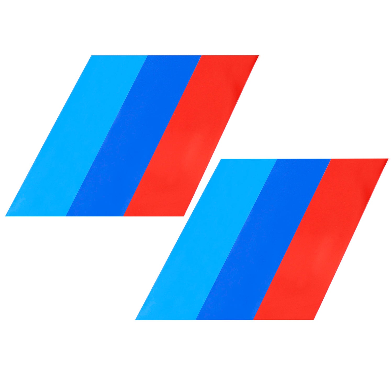 7x7-Inch Iconic 3-Color Stripe Decal Stickers Compatible with BMW Side ...