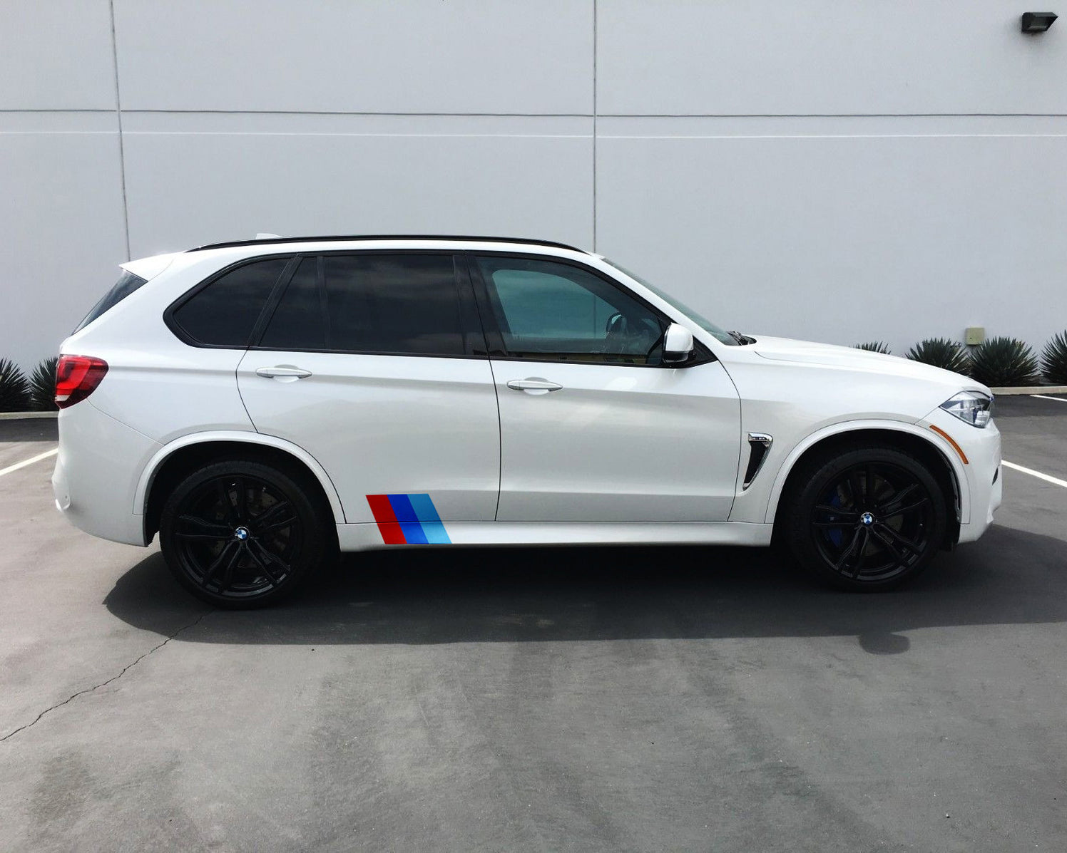 7x7-Inch Iconic 3-Color Stripe Decal Stickers Compatible with BMW Side ...