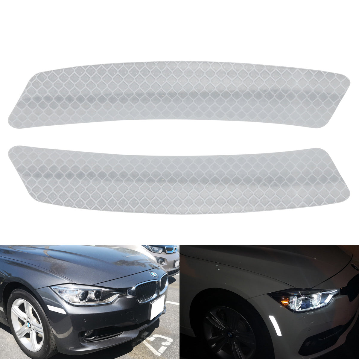 Reflective Overlay Stickers For 2016-2018 BMW F30 F31 LCI 3 Series, F3 ...