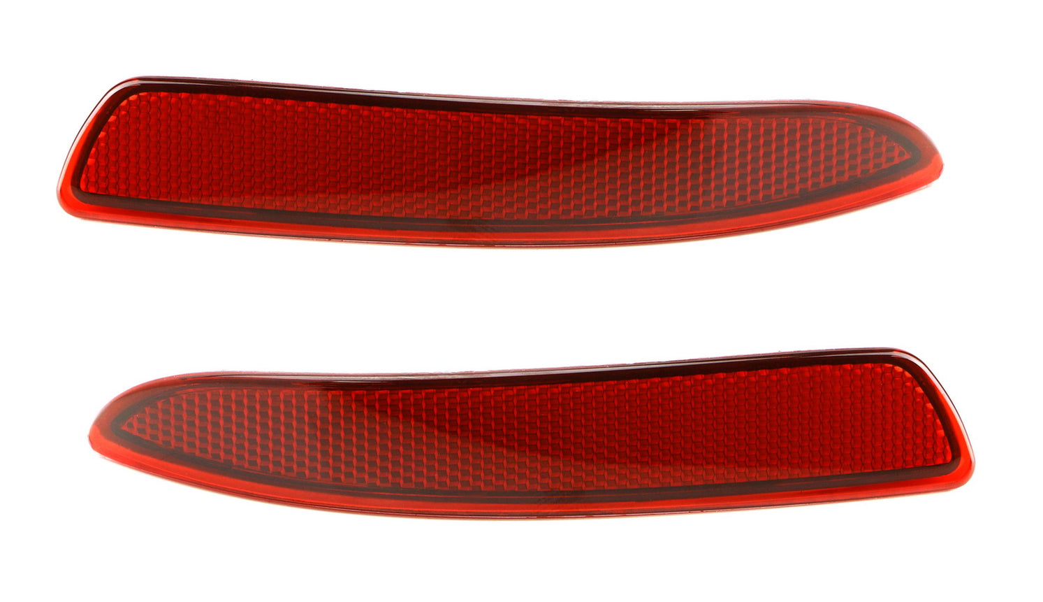 OE-Spec Red Lens Rear Bumper Reflector Replacements For 2007-2010 BMW — iJDMTOY.com