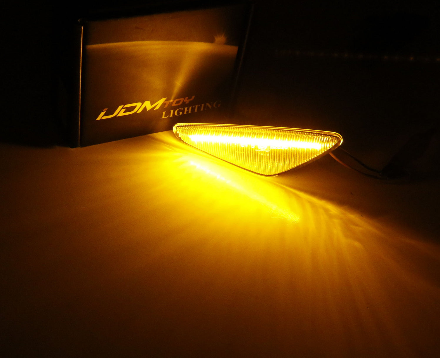 Smoked Sequential Flash Amber LED Front Side Marker Light Kit For BMW ...