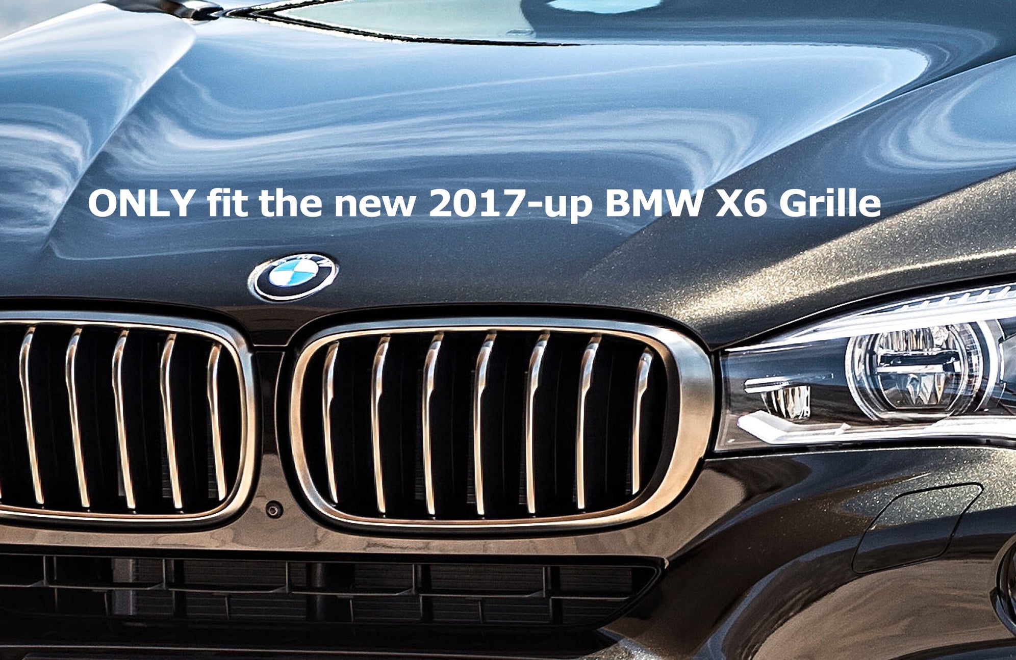 ///M-Colored Grille Insert Trims For 2017-18 BMW F16 X6 w/ 7-Beam Stan ...