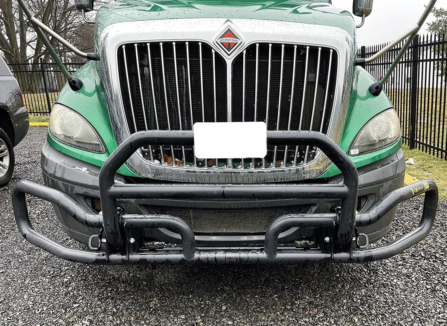 No Drill Require 3" Bumper Guard Bull Bar Tube License Plate Relocator ...