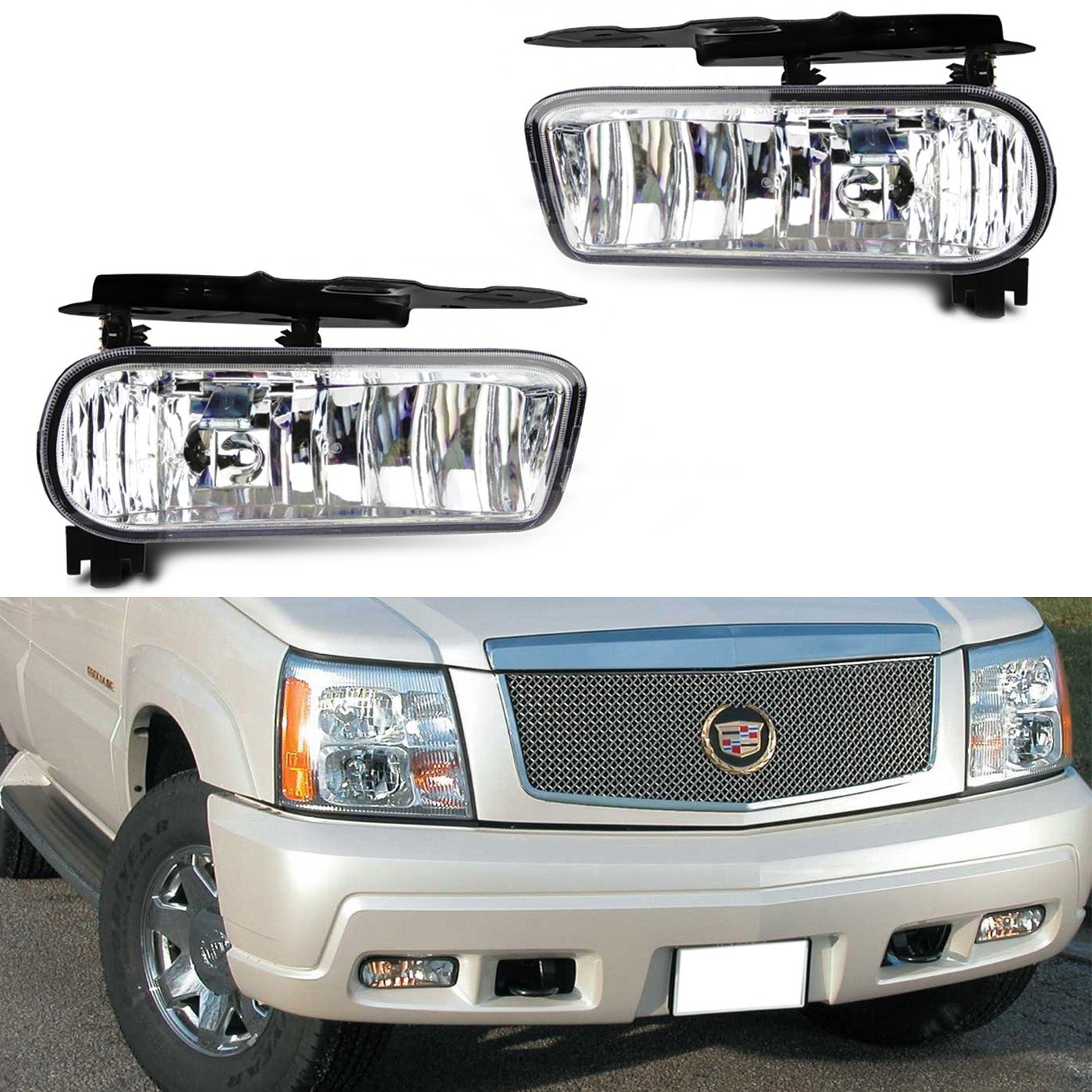 OE-Spec 880 Halogen Bulb Fog Light Kit For 2002-2006 Cadillac Escalade ...