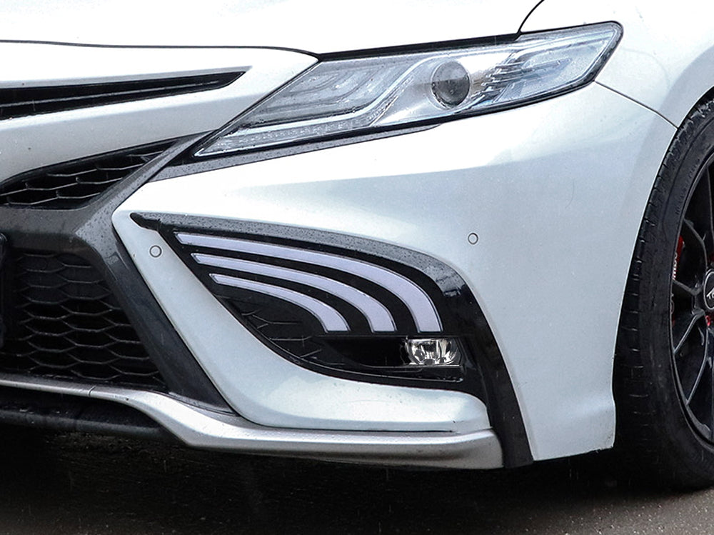 JDM-Spec LED Fog Light Kit w/ White/Amber LED DRL Bezels For 21-up Cam ...