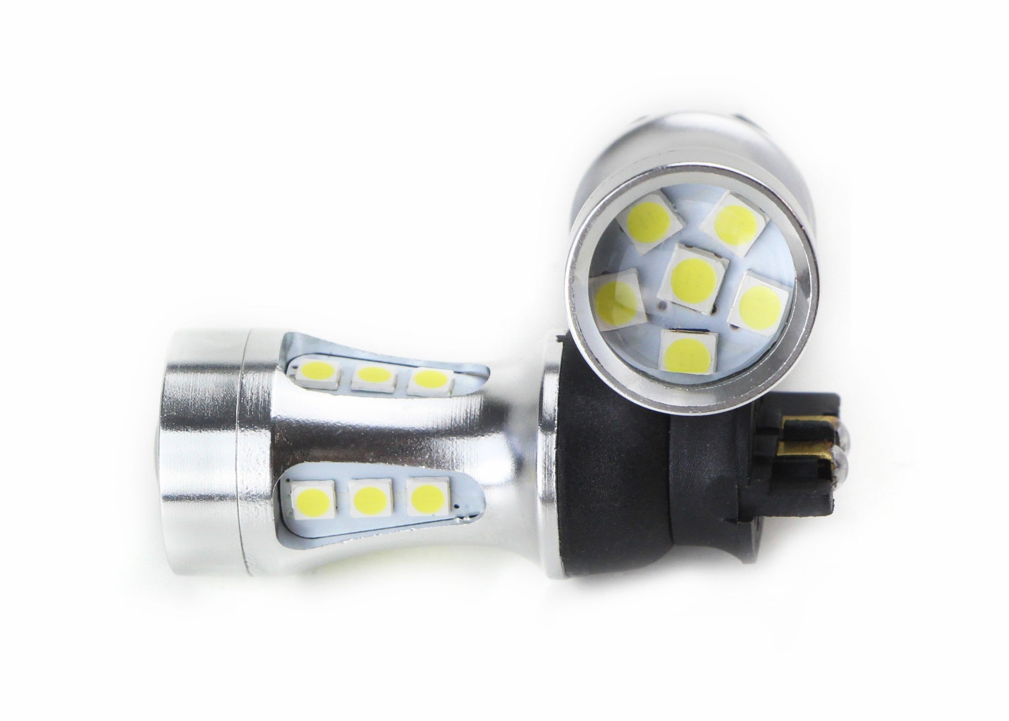 White CANbus PW24W LED Bulbs For BMW F30 3-Series VW MK7 Golf Halogen ...