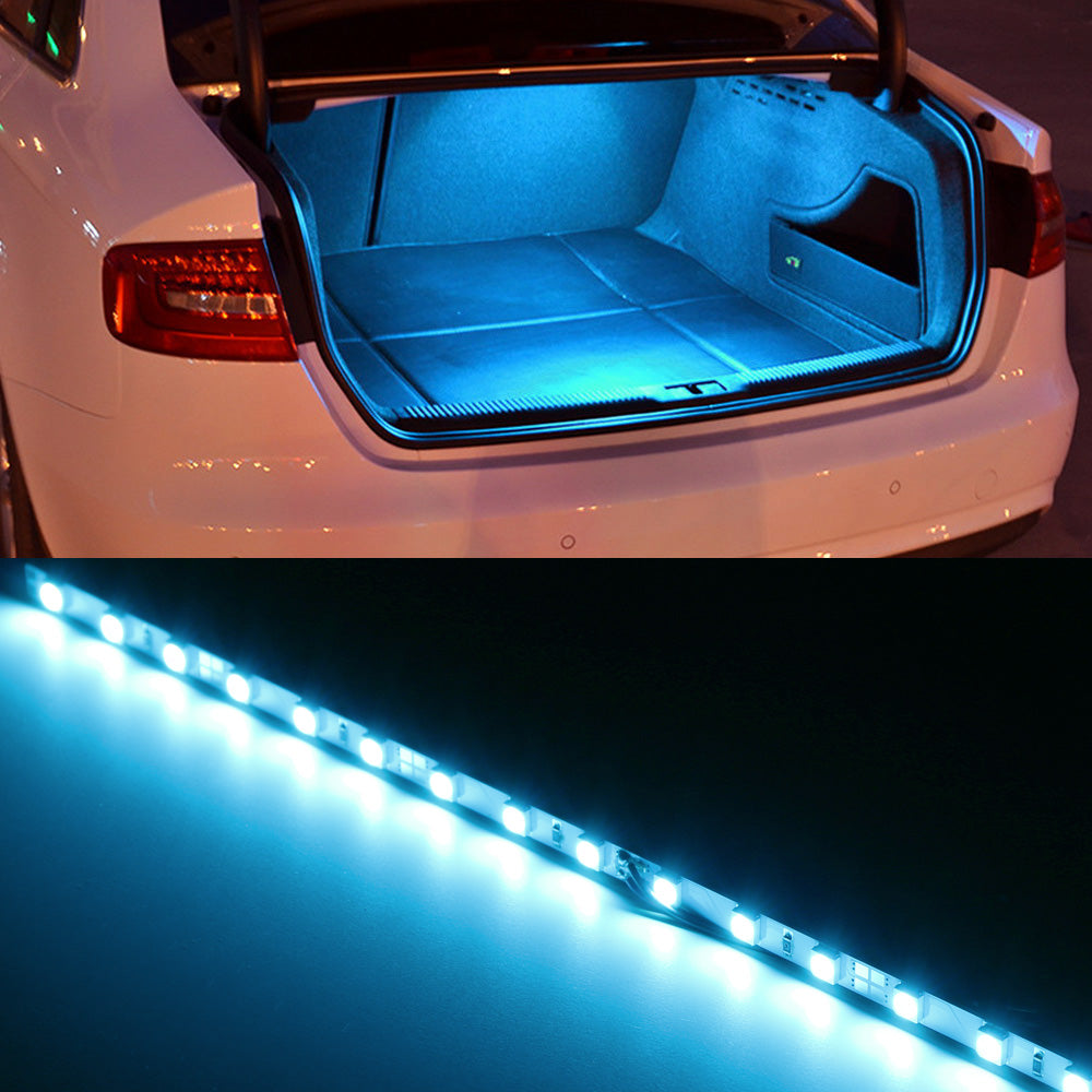 IceBlue 18-SMD LED Strip Light For Car Trunk Cargo Area or Interior Il ...