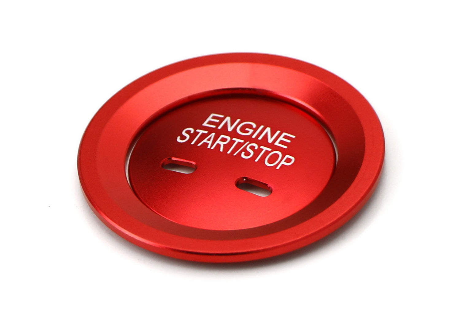 Red Keyless Engine Push Start Button & Surrounding Ring For Cadillac C ...
