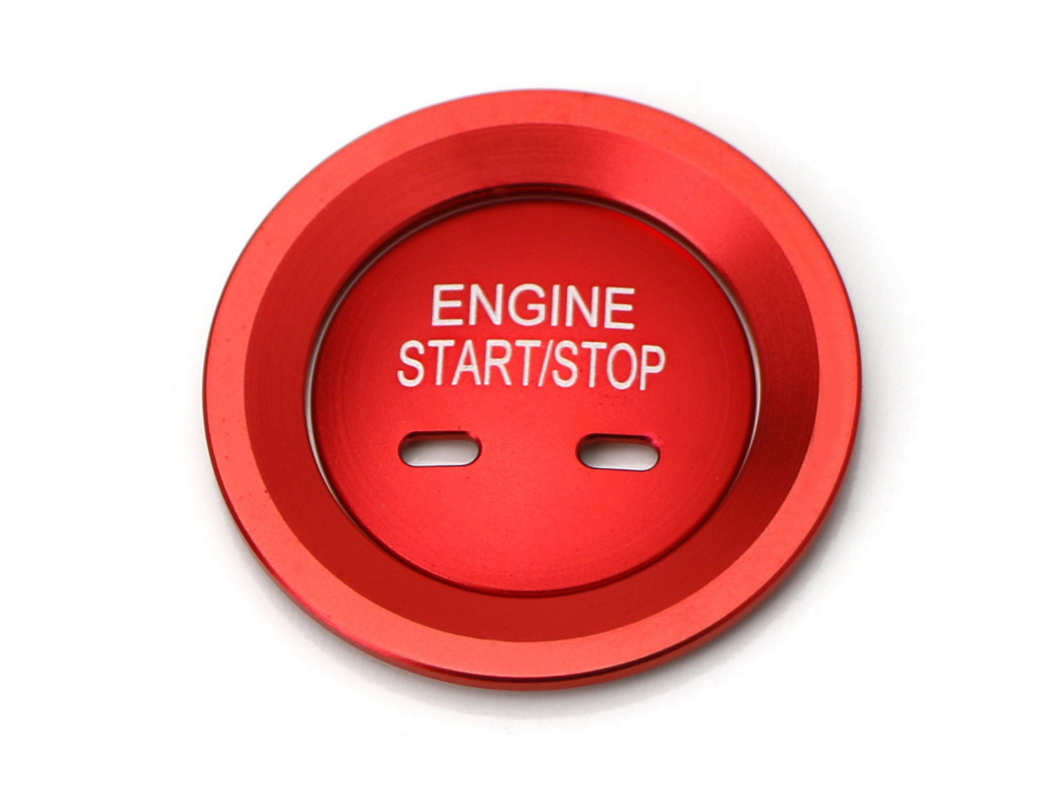 Red Keyless Engine Push Start Button & Surrounding Ring For Cadillac C ...