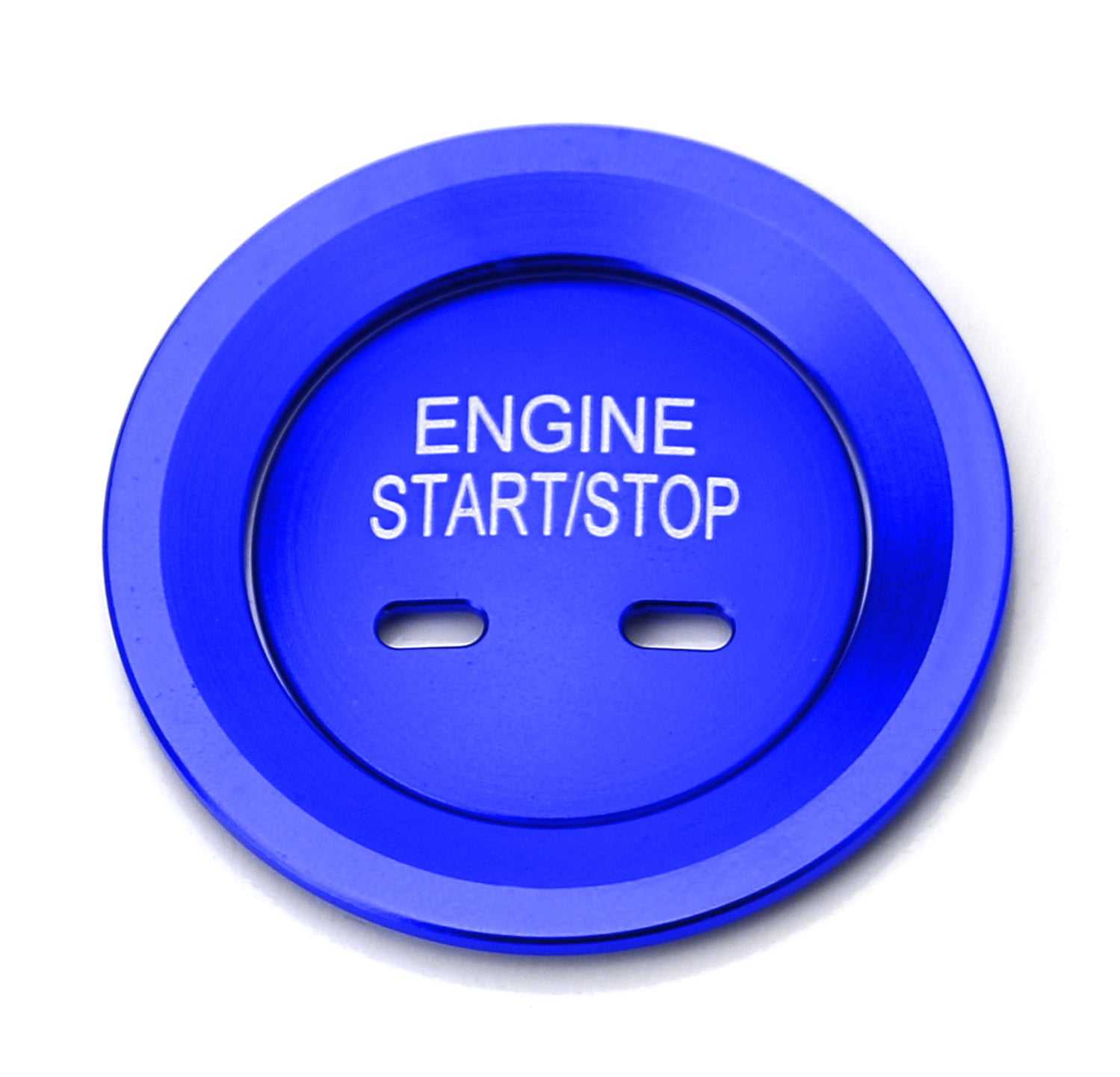 Blue Keyless Engine Push Start Button & Surrounding Ring For Cadillac ...