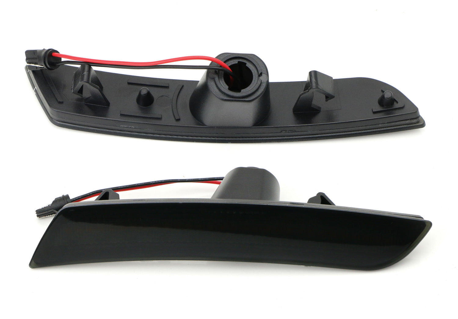 Dark Smoked Lens Rear Red Full LED Side Marker Lights For 2016-up Chev ...