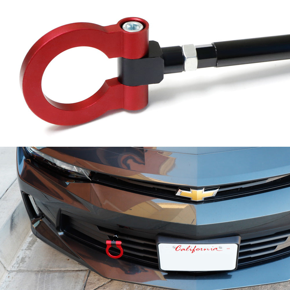 Red Track Racing Style Aluminum Tow Hook Ring For 2016-up 6th Gen Chev ...
