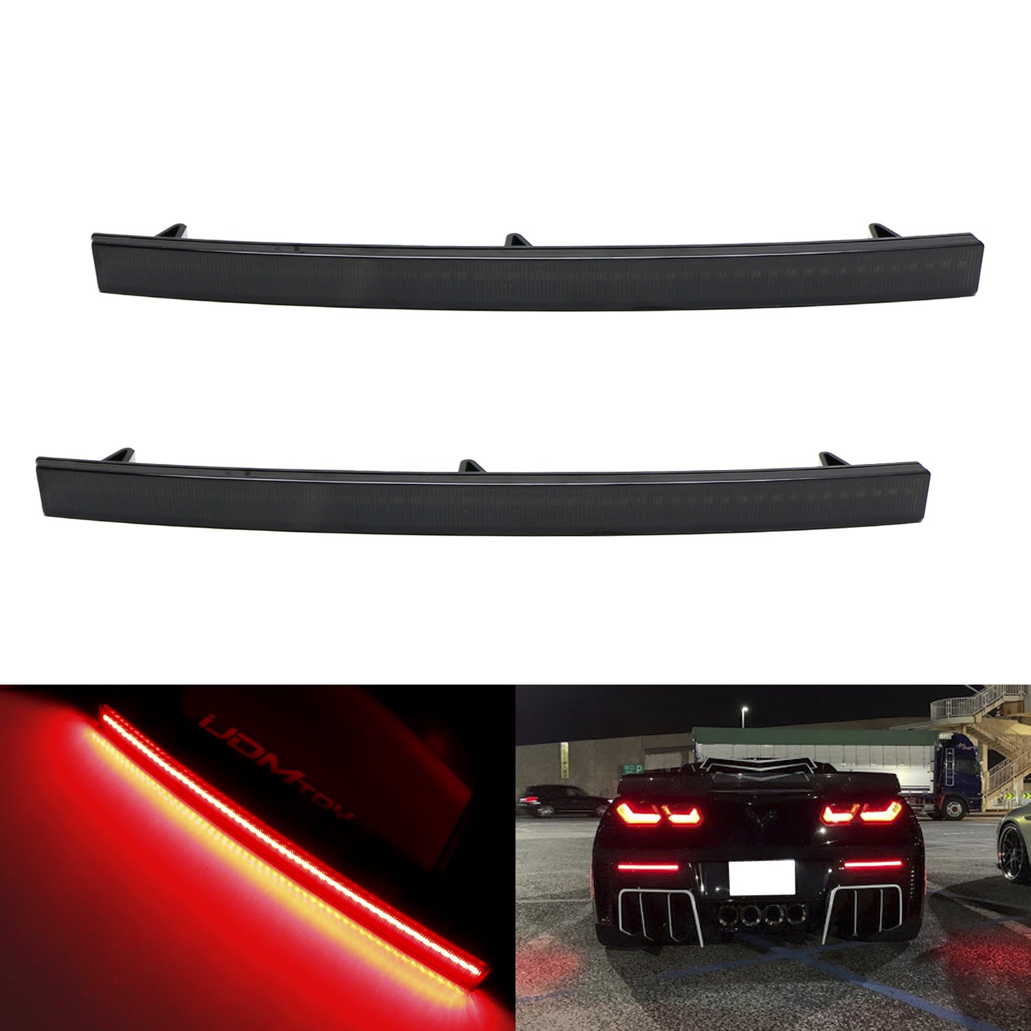14-19 Chevrolet C7 Corvette LED Rear Bumper Reflector Light Kit ...