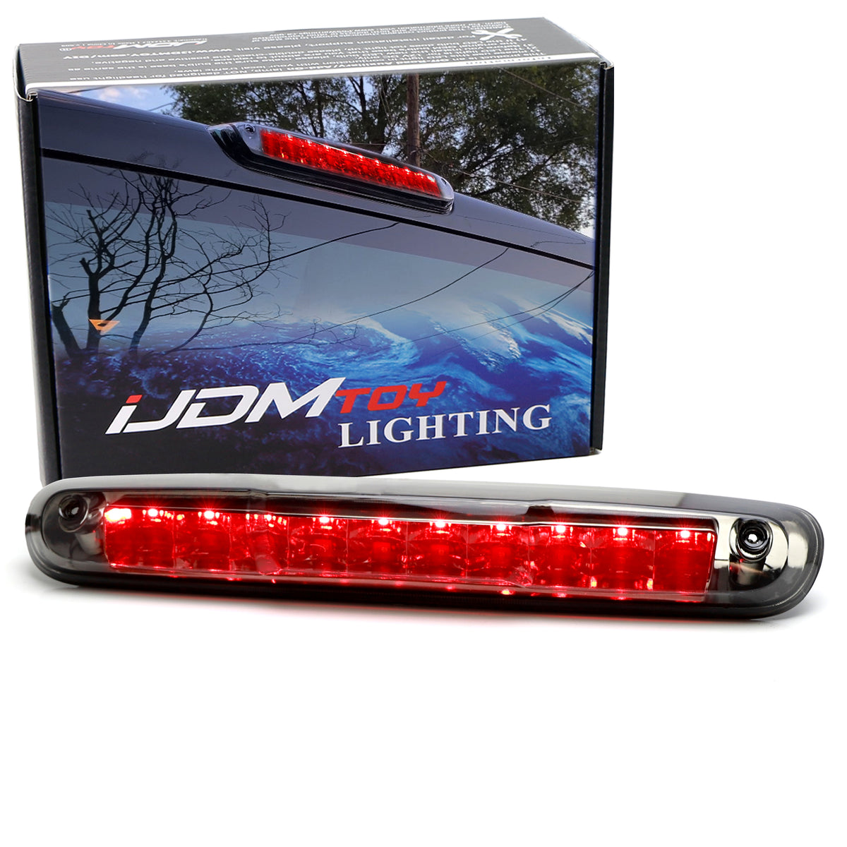 Smoke Chrome Double-Row LED 3rd Brake Light For Chevy/GMC 07-13 Silver ...