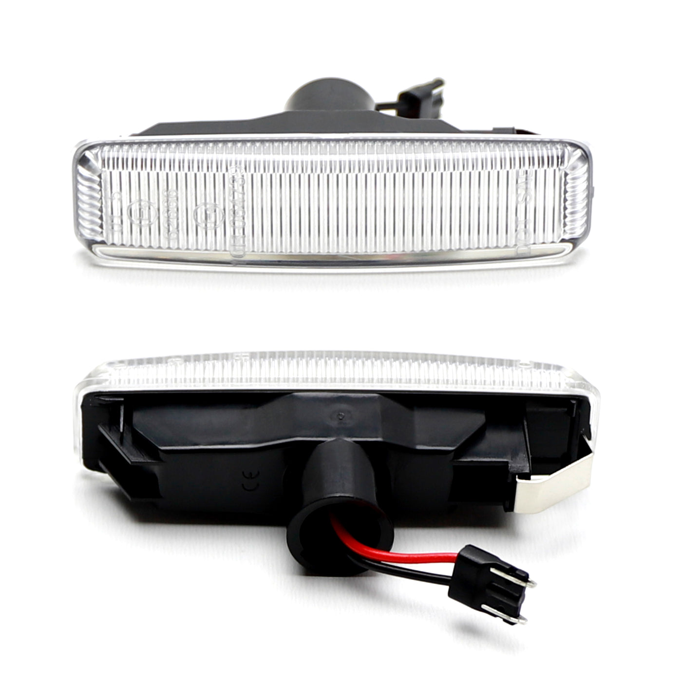 Clear Lens Amber Full LED Strip Fender Blinker Side Markers For BMW E3 ...