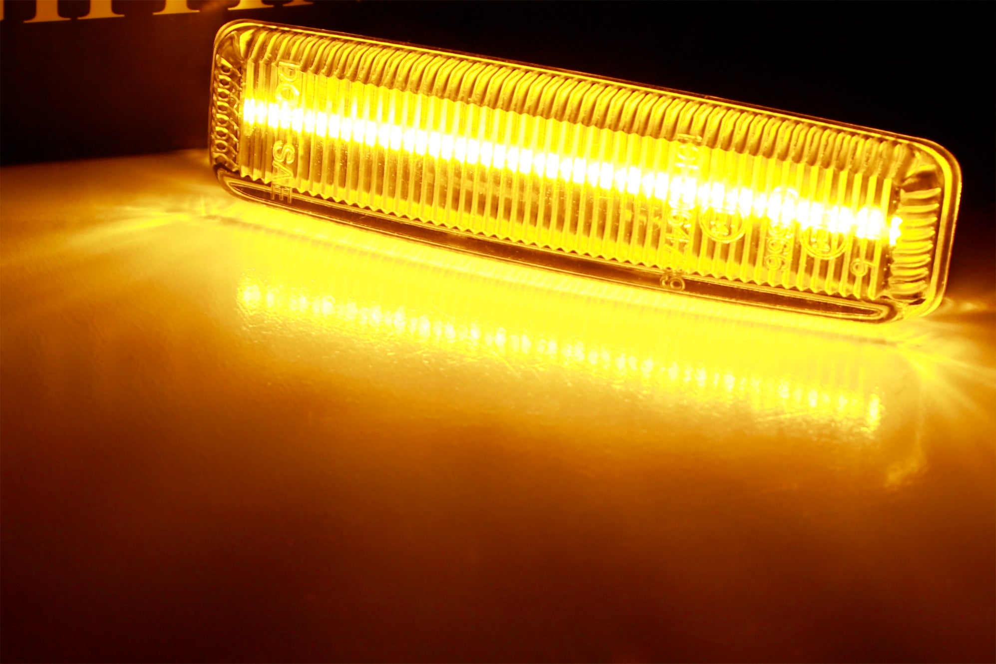 Clear Lens Amber Full LED Strip Fender Blinker Side Markers For BMW E3 ...