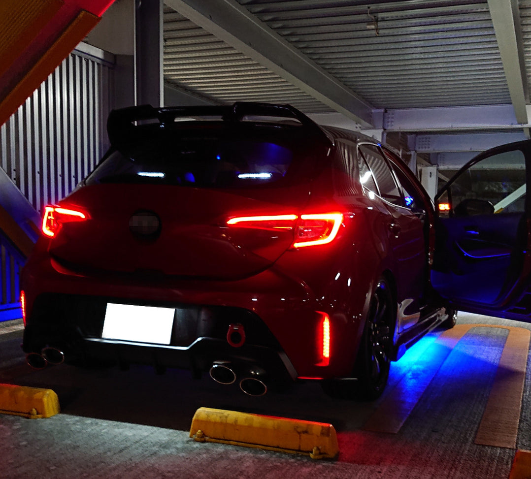 Red Lens Full LED Rear Bumper Reflector Lights For 2023 Toyota GR Coro ...
