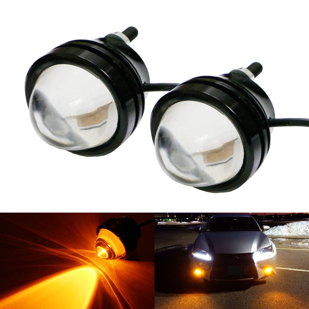Amber High Power 5W Bull Eye LED Projector Lights For Fog DRL Parking ...