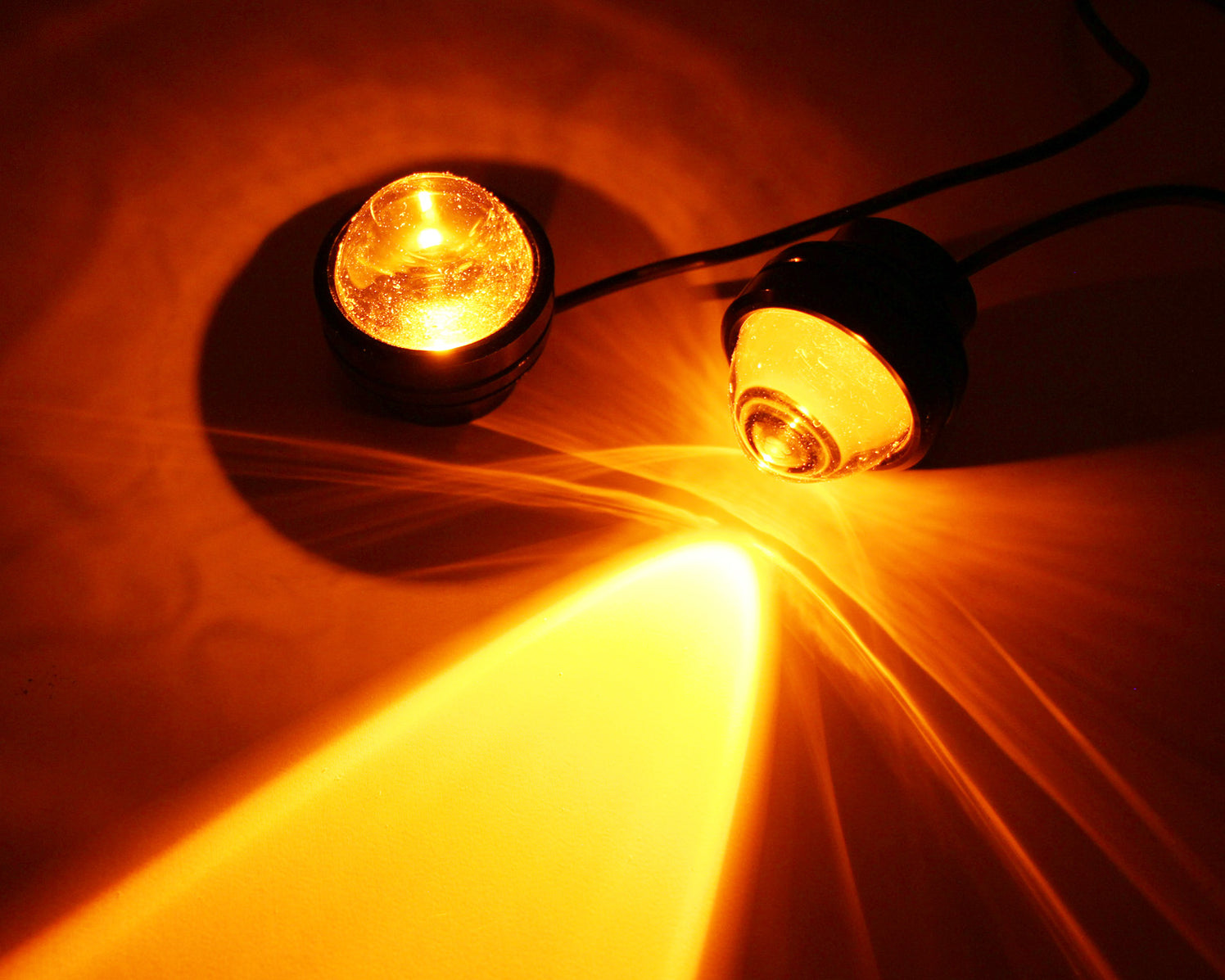 Amber High Power 5W Bull Eye LED Projector Lights For Fog DRL Parking ...