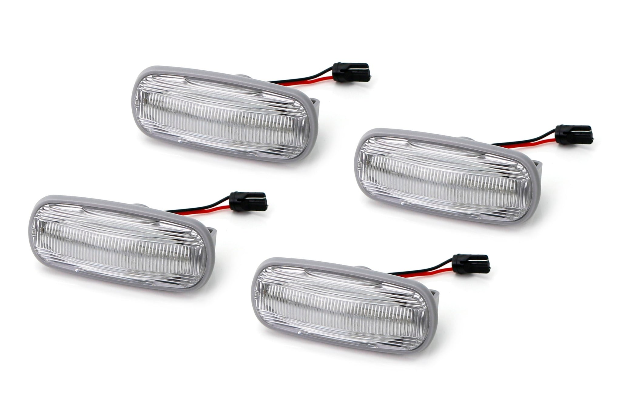 Clear Lens Front/Rear 48-LED Fender Side Marker Lamps For 03-09 RAM Do ...