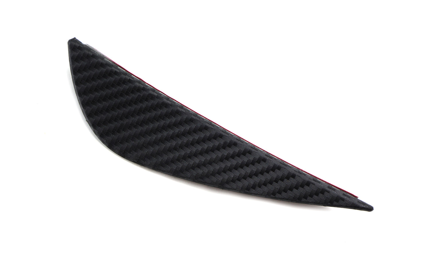 4pcs Car Black Dry "Carbon Fiber" Patten Front Bumper Canard, Body Dif ...