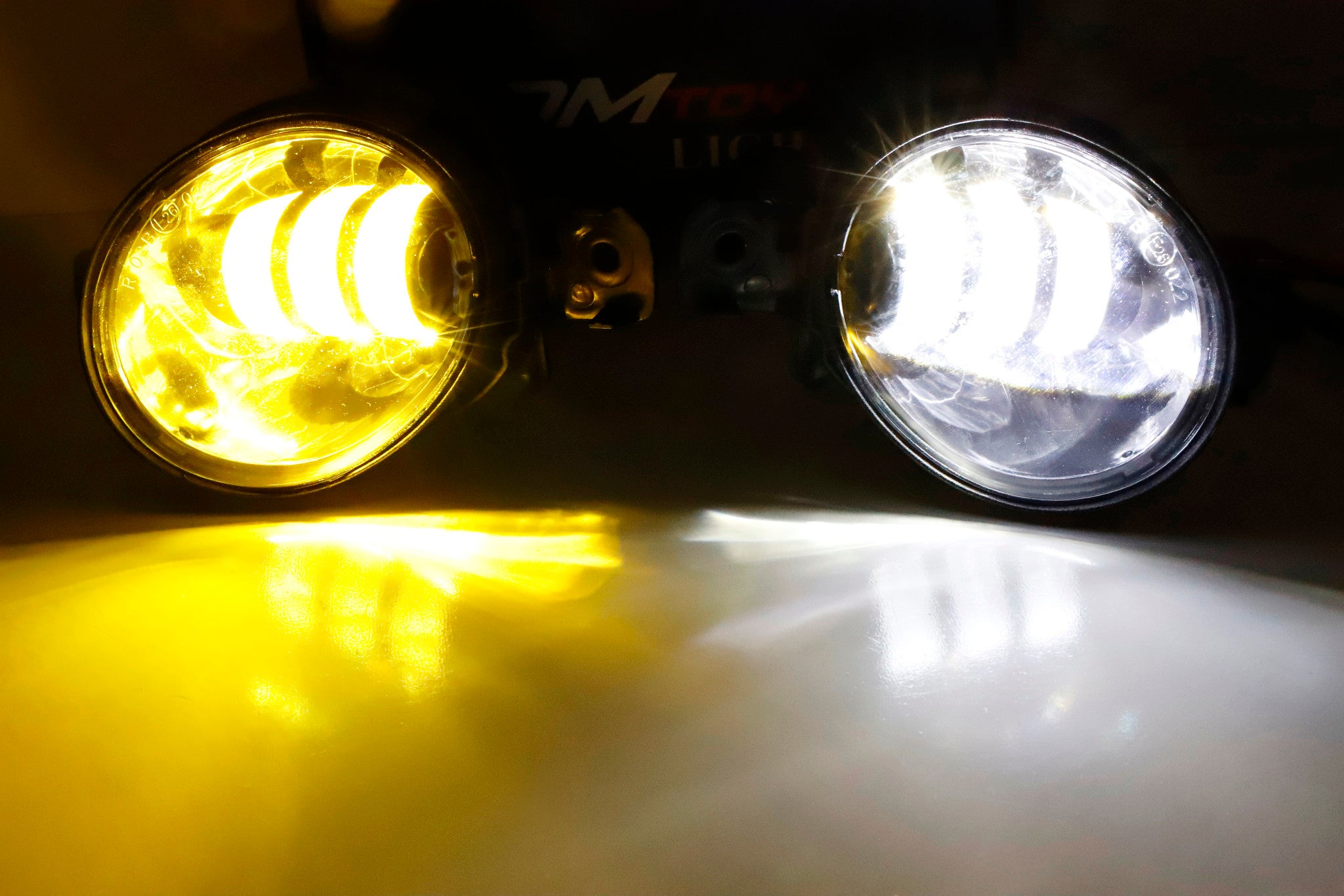 White/Yellow Dual Color 20W High Power LED Fog Light Kit For Honda Nis ...
