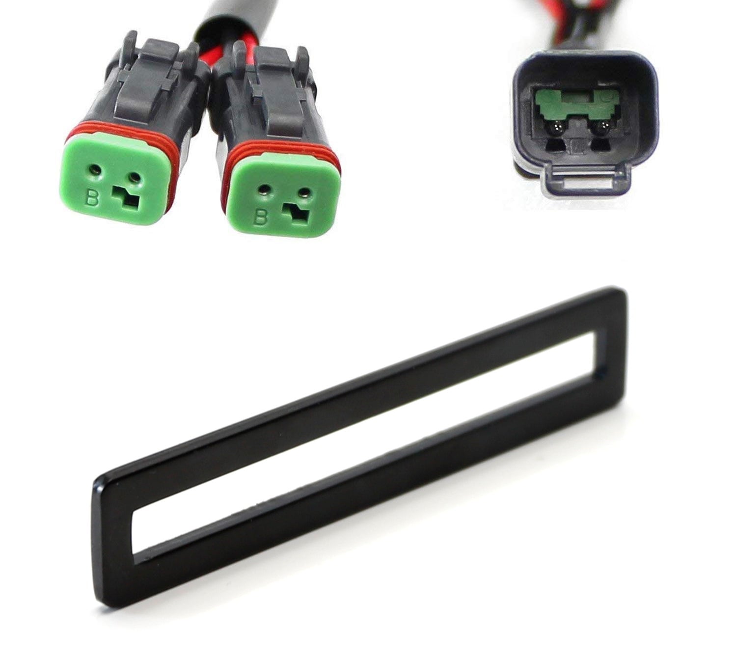 Double Ditch Light Extension Mounting Brackets w/Dual DTP Connector Sp ...