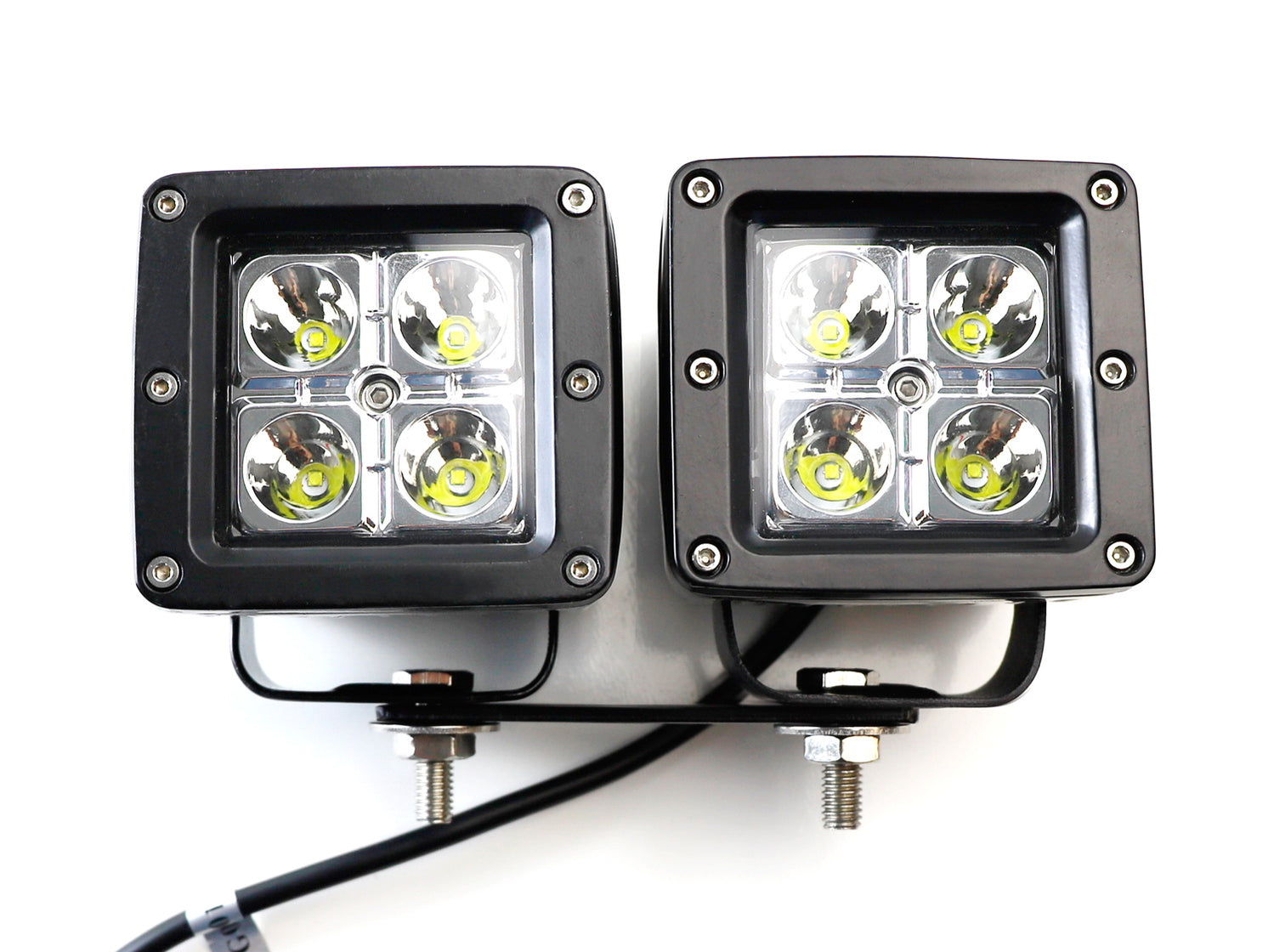 Double Ditch Light Extension Mounting Brackets w/Dual DTP Connector Sp ...