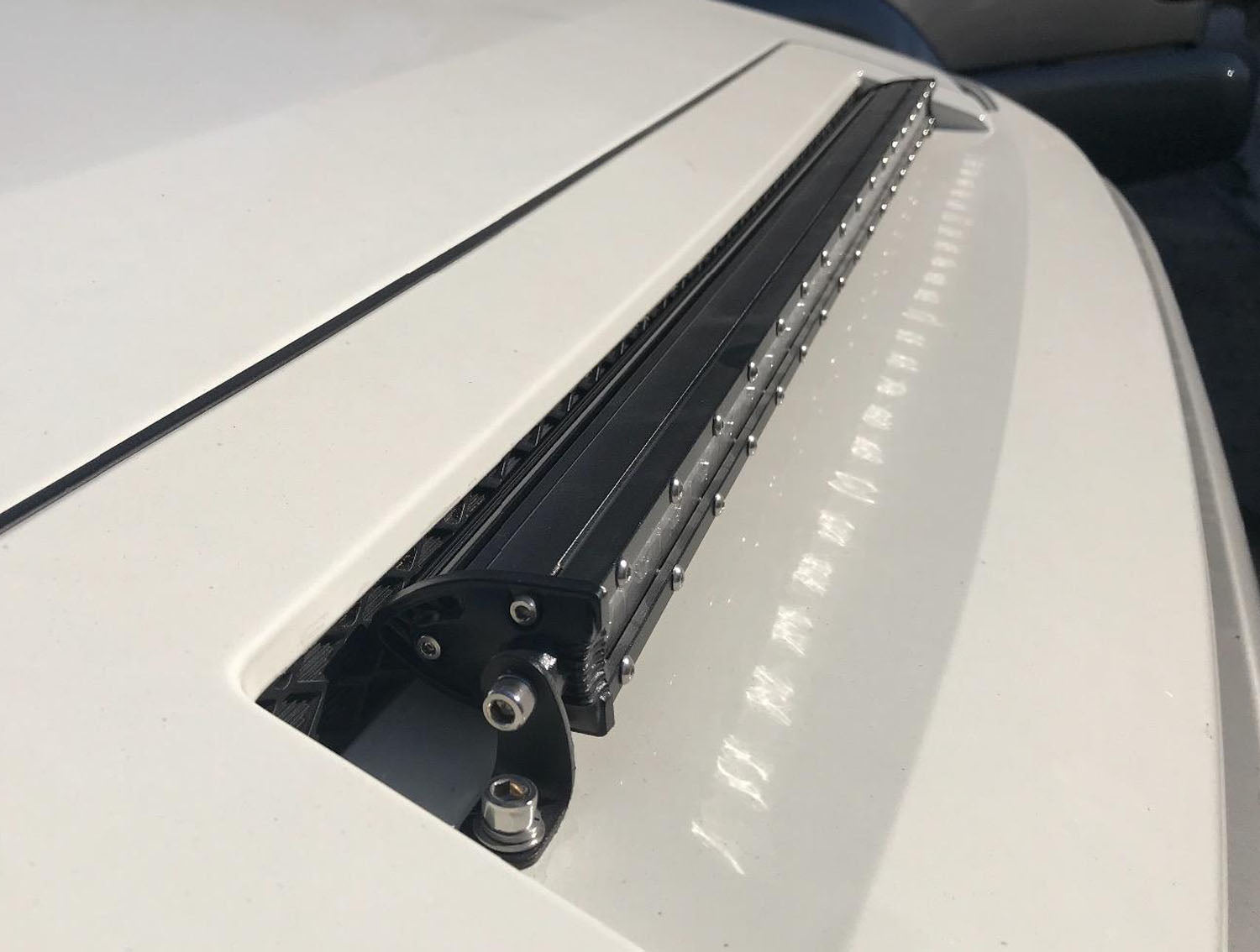 Toyota FJ Cruiser Hood Scoop Mount 25" LED Light Bar w/Brackets Wiring ...