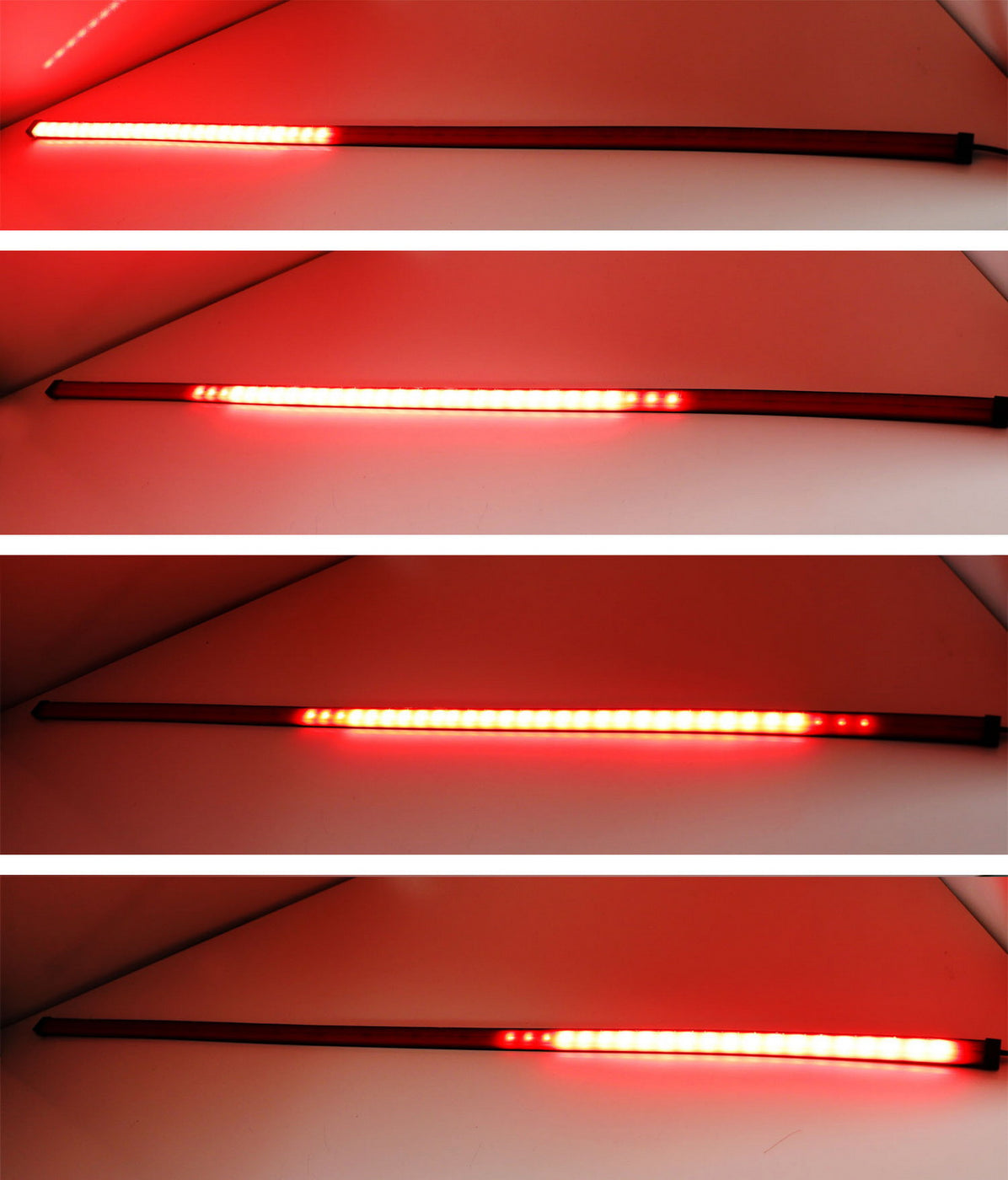 36" Flexible Rear Windshield 3rd Brake LED Light Strip w/Sequential Tu ...