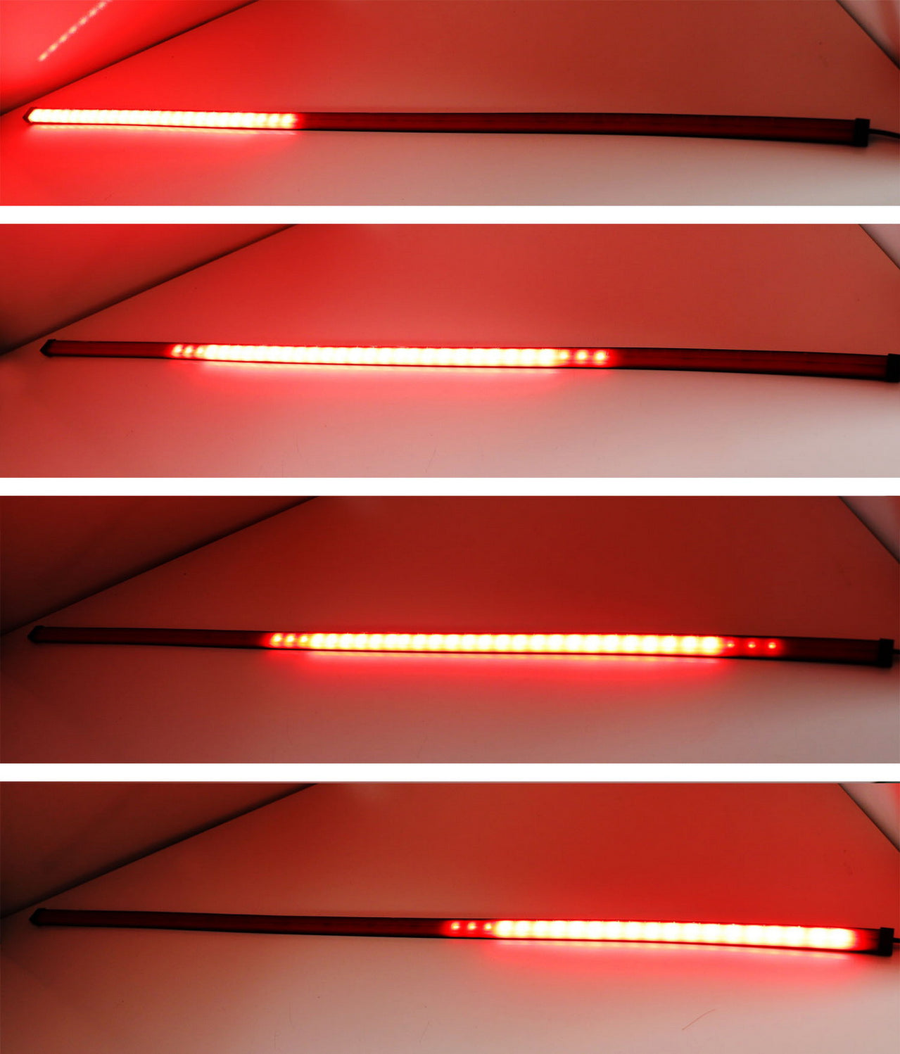 36" Flexible Rear Windshield 3rd Brake LED Light Strip w/Sequential Tu ...