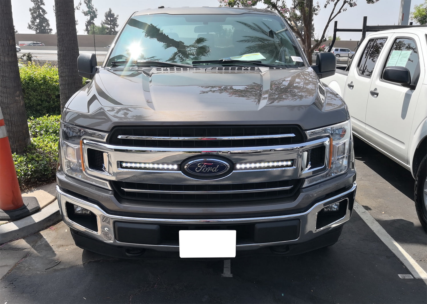 Front Grille LED Light Bar w/ Front Grill Mount, Wire For 18-up Ford F ...