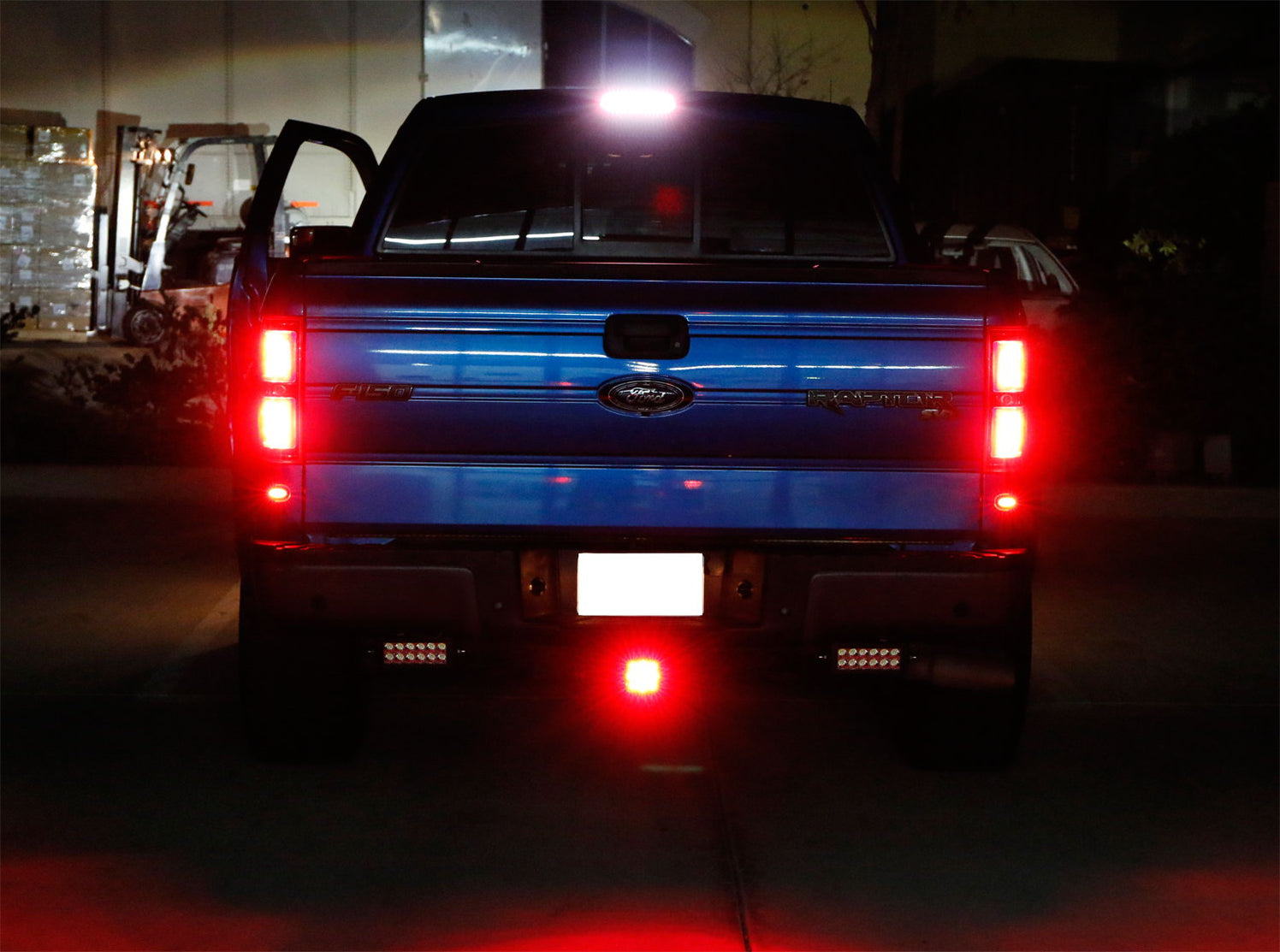 Red Lens LED High Mount Tail Light, Reverse, Rear Fog Lamp For Ford F1 ...