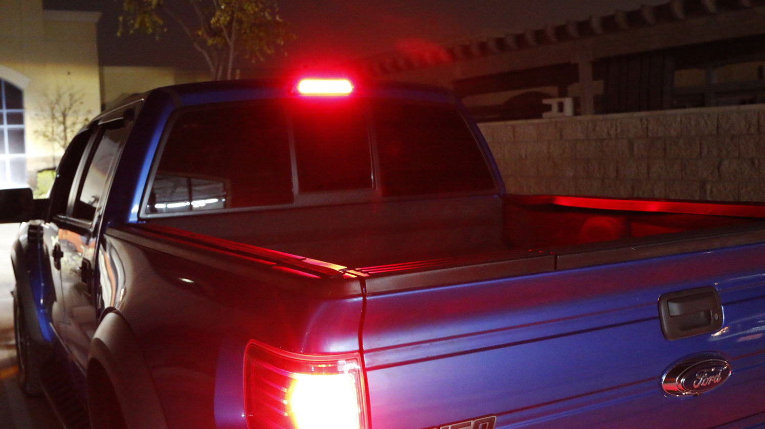 Red Lens LED High Mount Tail Light, Reverse, Rear Fog Lamp For Ford F1 ...